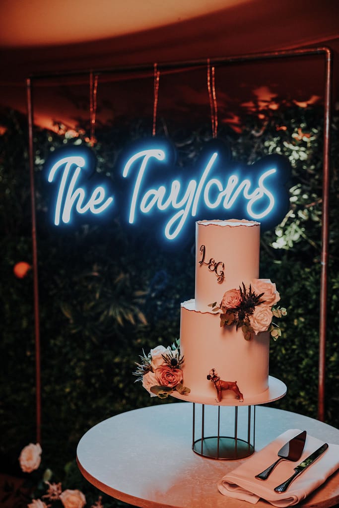 The Taylors & Their Custom LED Neon Wedding Sign ..... - The Sign Shiner