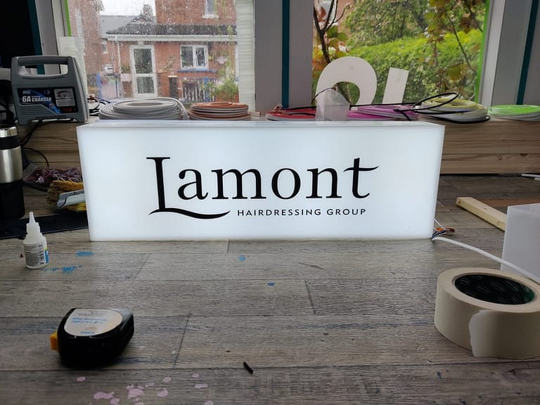 WRM Electrical - A Custom LED Neon Fascia - The Sign Shiner