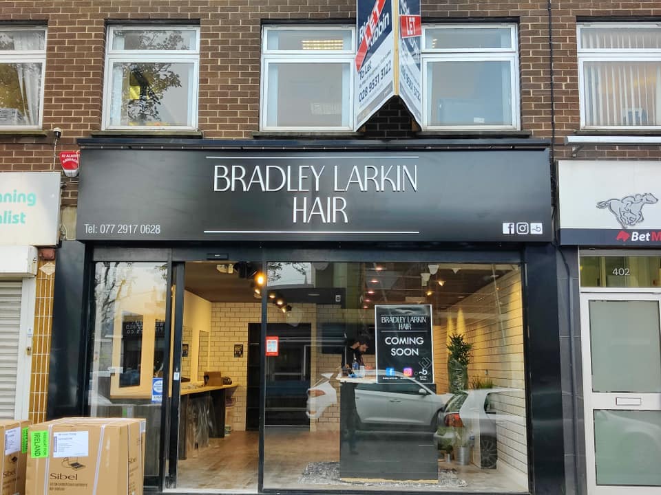 Bradley Larkin Hair Installation - The Sign Shiner